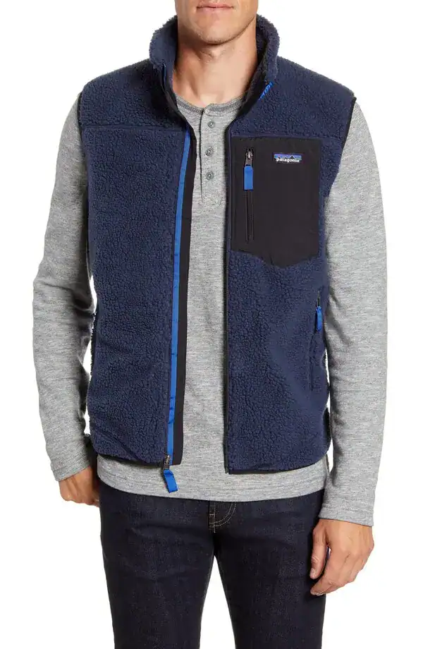 Patagonia classic retro–x vest 2020 navy Patagonia Classic Retro-X Windproof Vest - New Navy | Editorialist